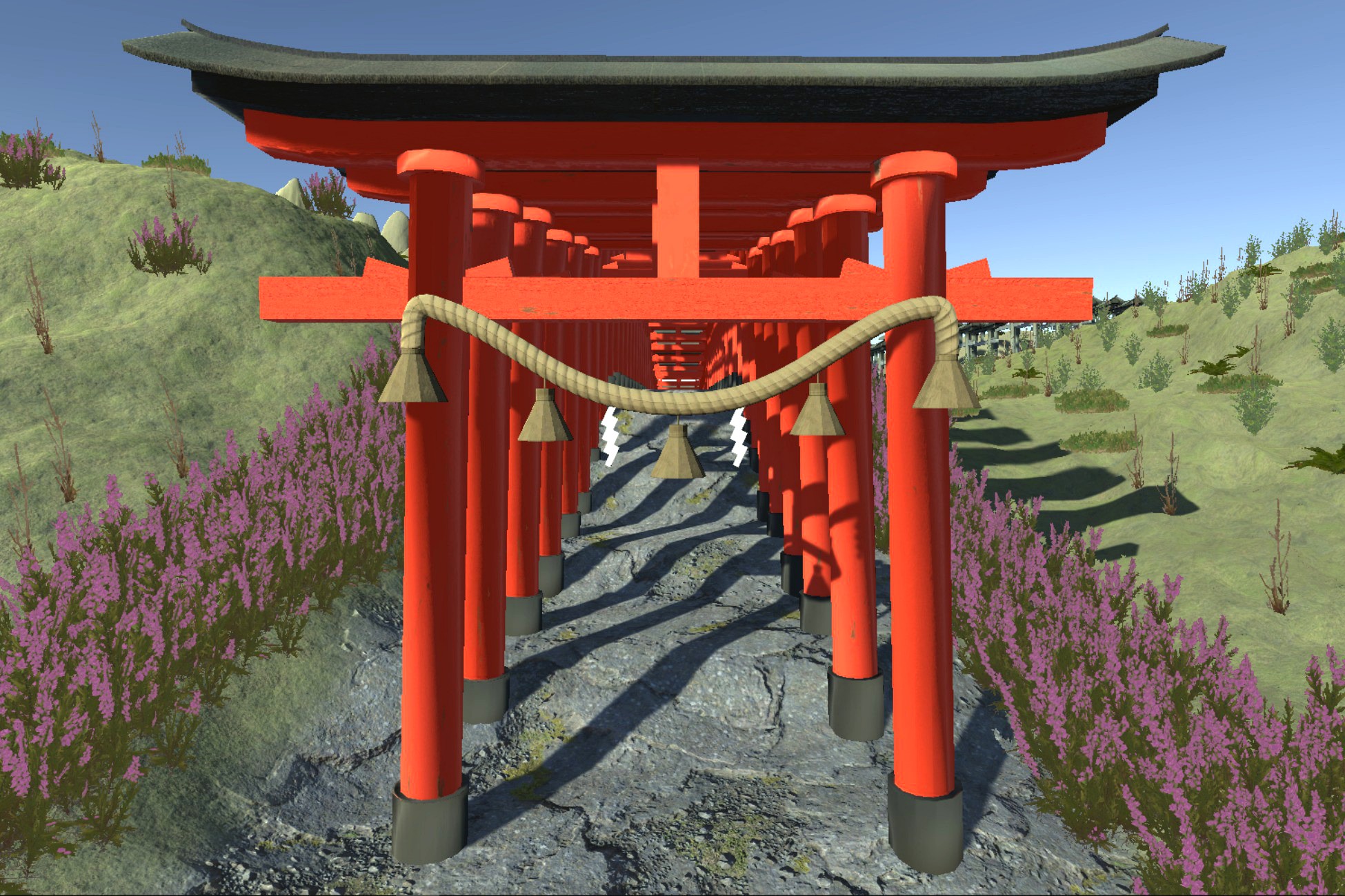 Japanese Torii Shrine Gates Low Poly 3d model