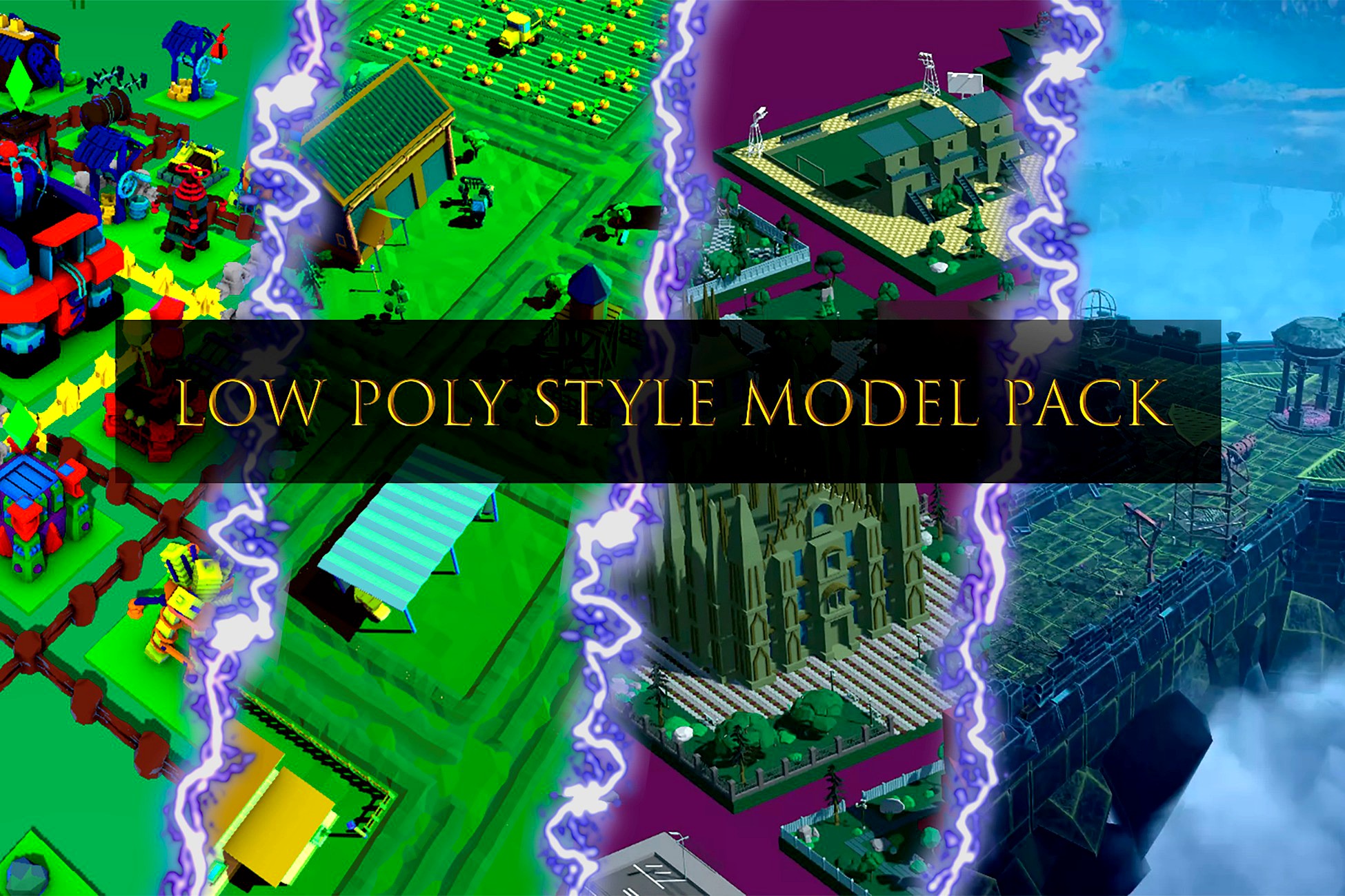 Stylized Low Poly Models Pack 3d