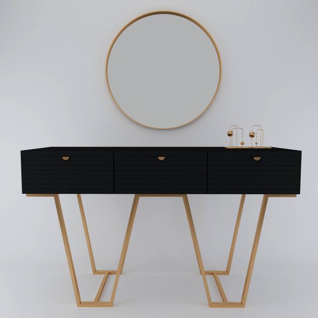 Modern console table 3d model