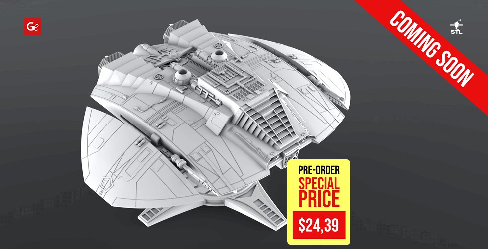 Cylon Raider TOS 3D Printing Model