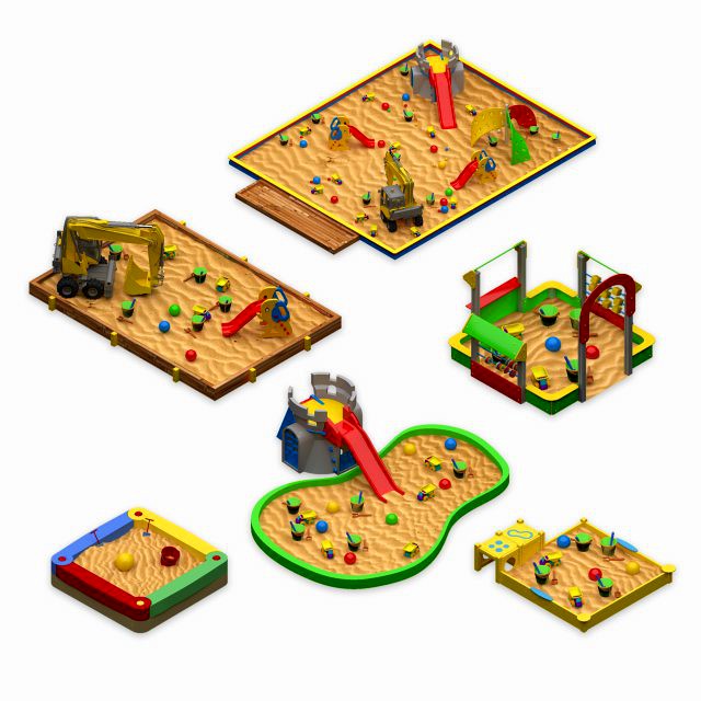 Sand Box Collection 3d model