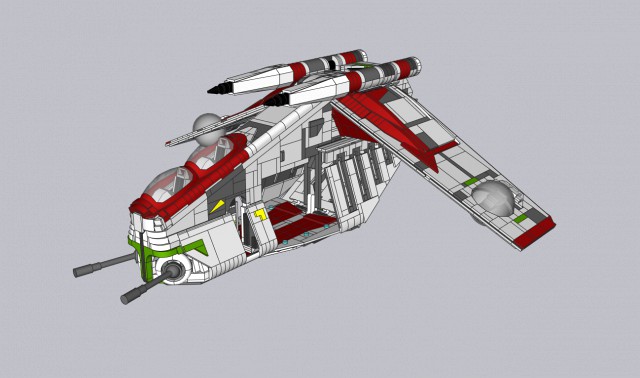 Lego Republic Gunship 3d model