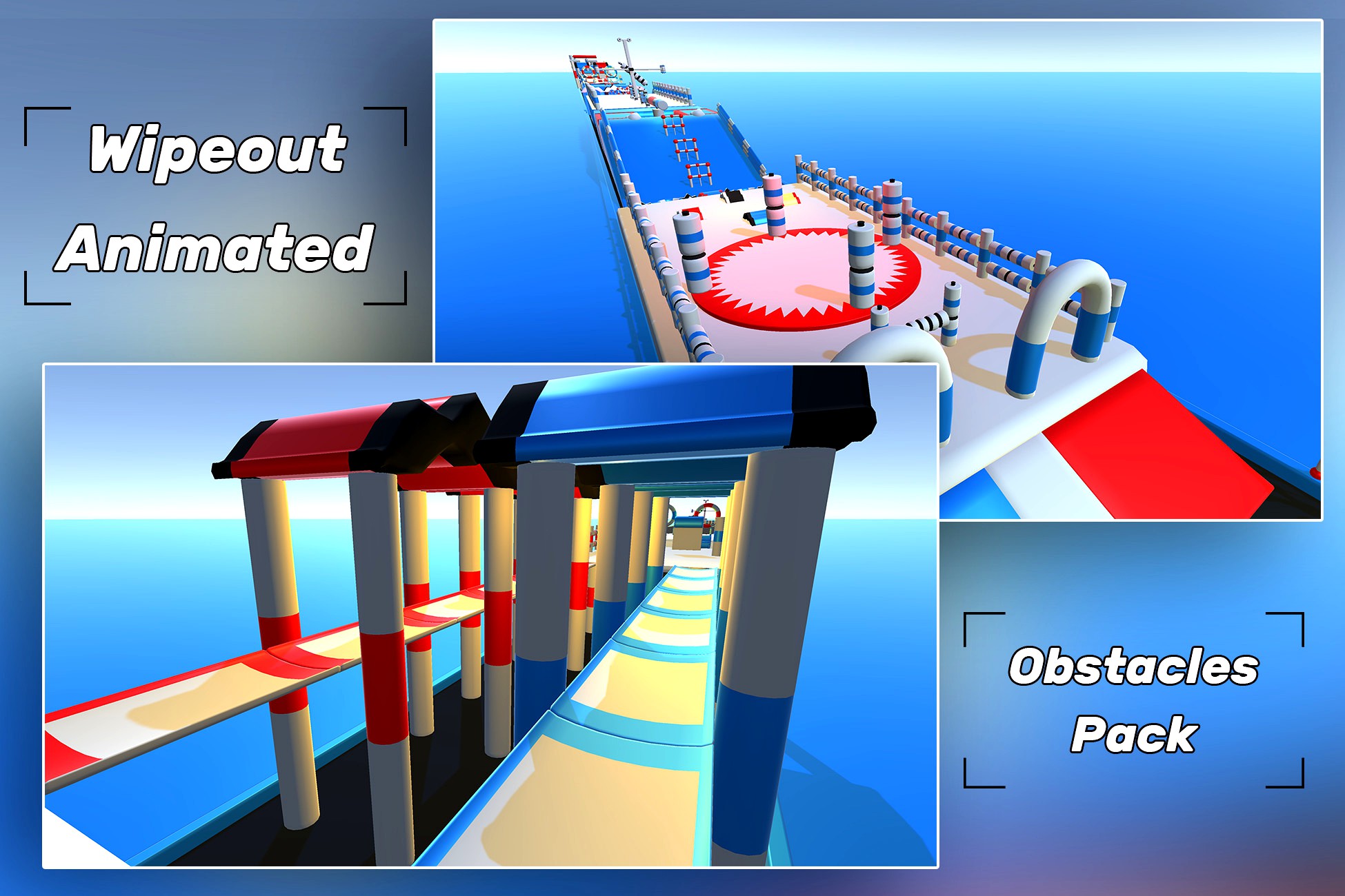 Wipeout Animated Obstacles Pack 3d model