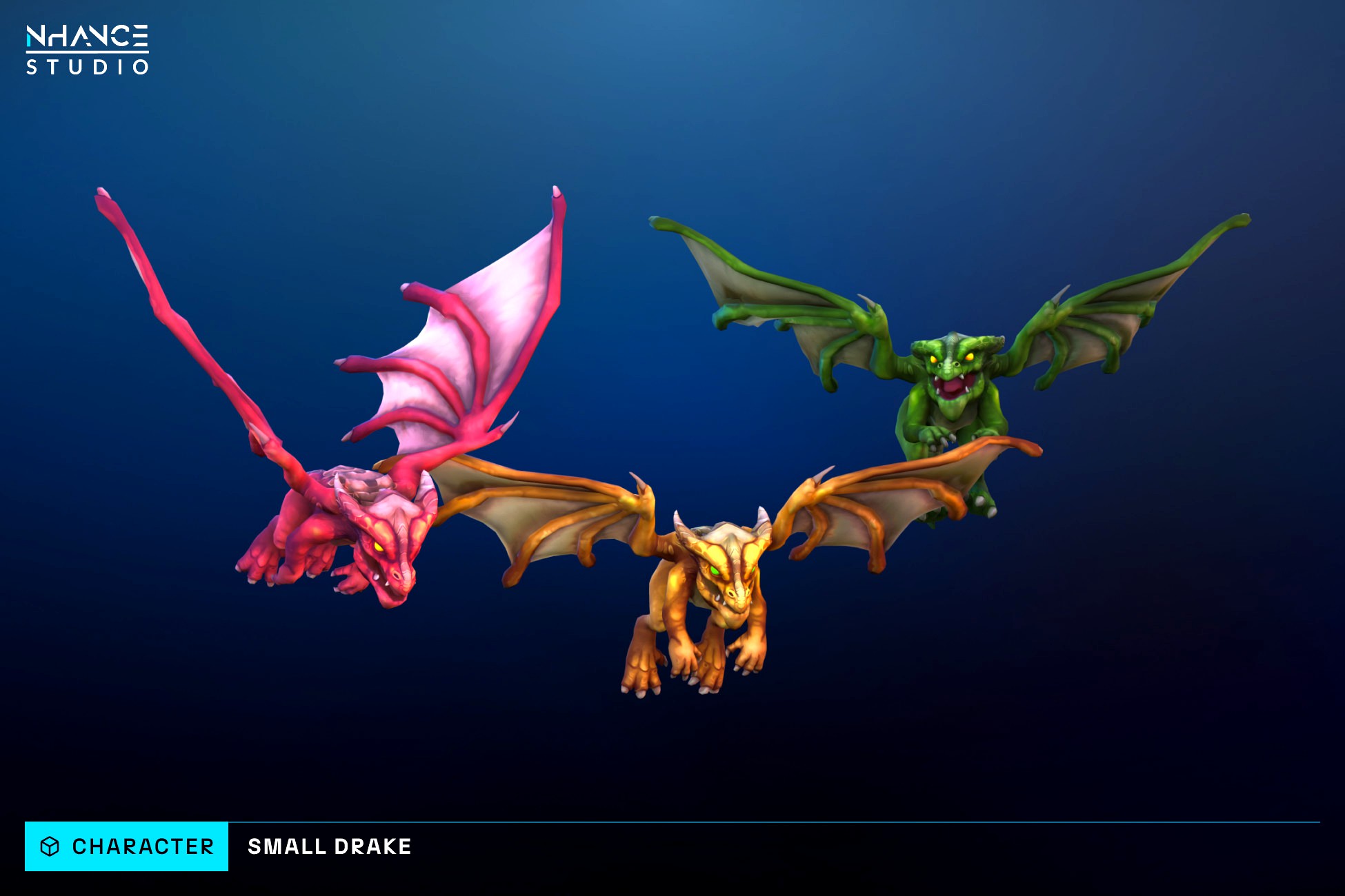 Stylized Small Drake 3d model