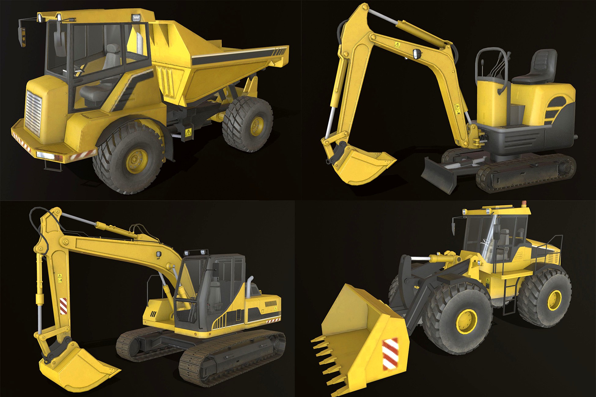 Construction Vehicles. 3d model