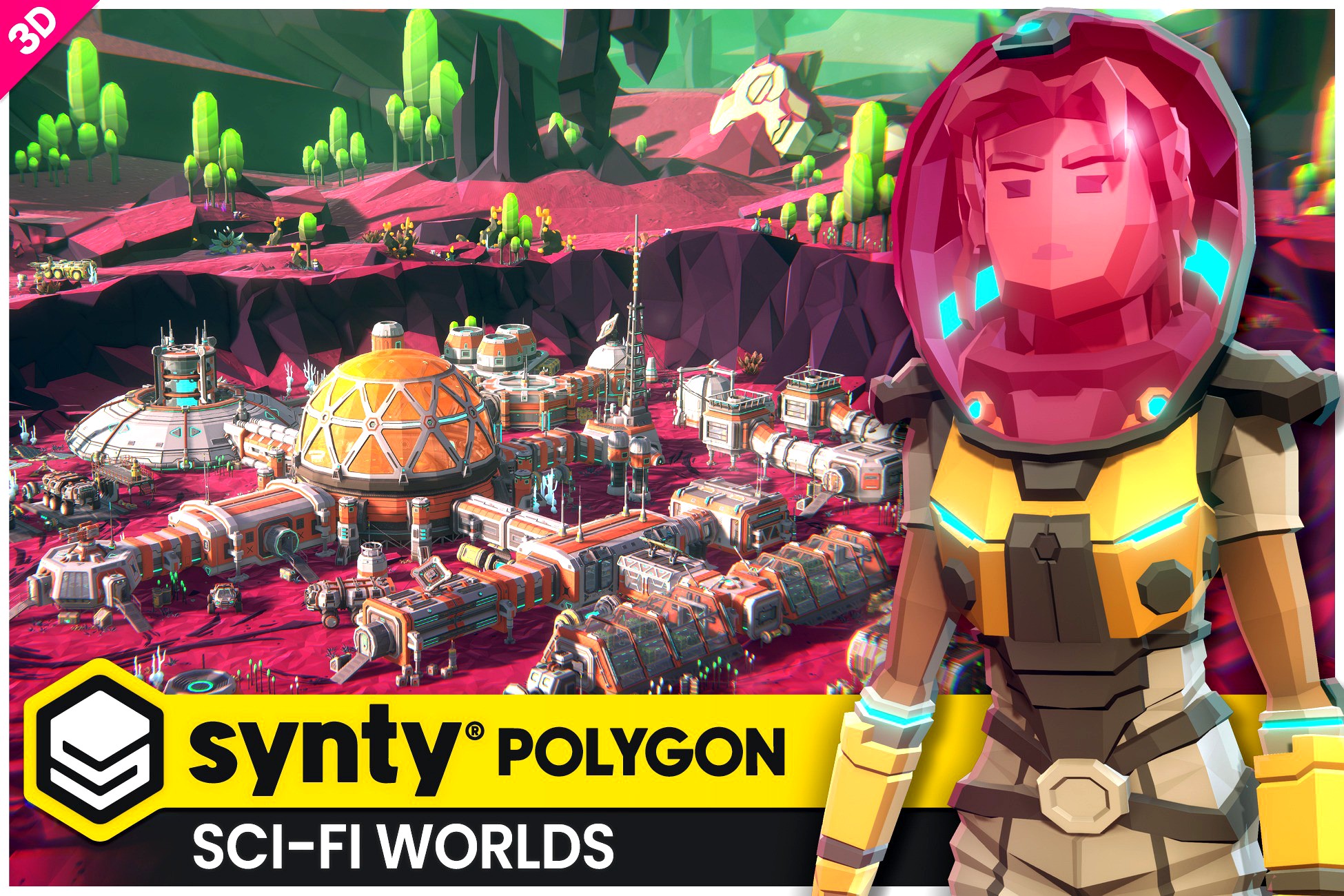 POLYGON Sci-Fi Worlds - Low Poly 3D Art by Synty model