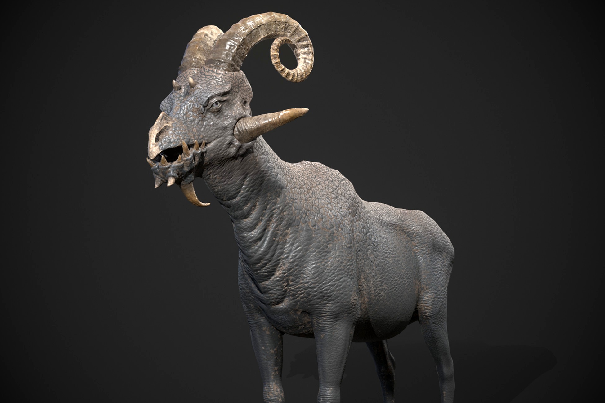 Fantasy Goat 3d model