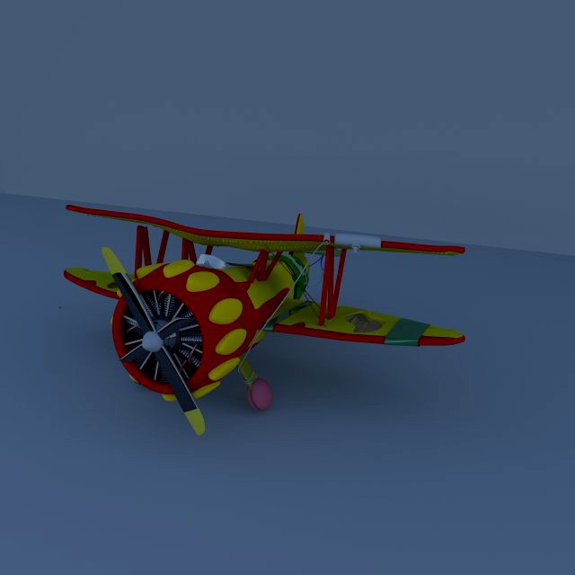 Stuart little plane 3d model