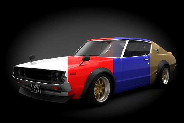 Nissan Skyline GT-R 1973 3d model