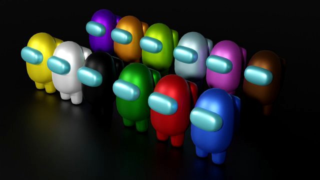Among us Crew mates Low-Poly All colors 3d model