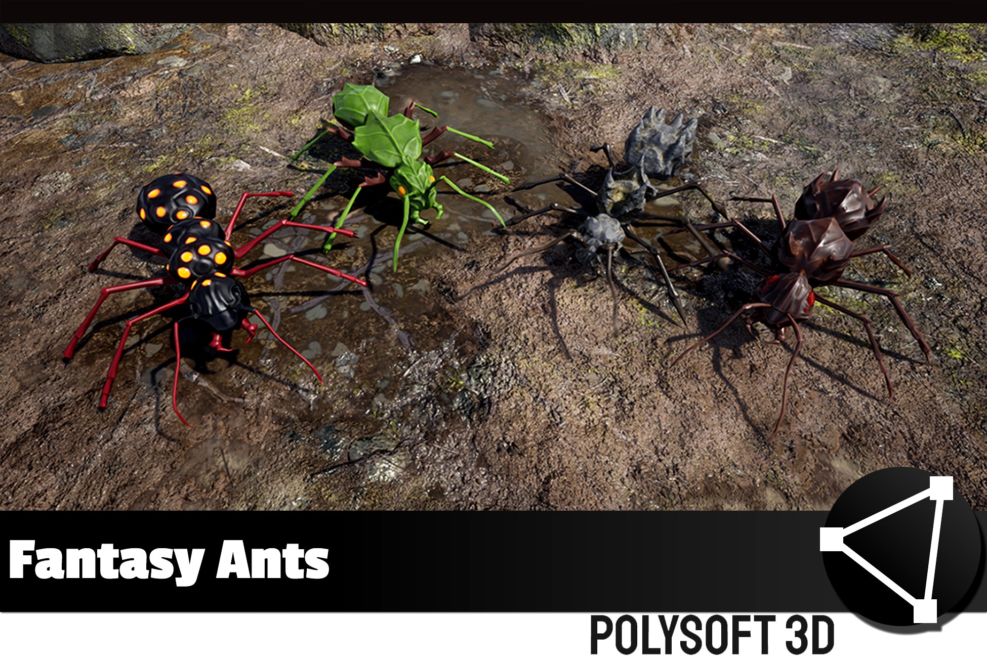 Fantasy Ants 3d model