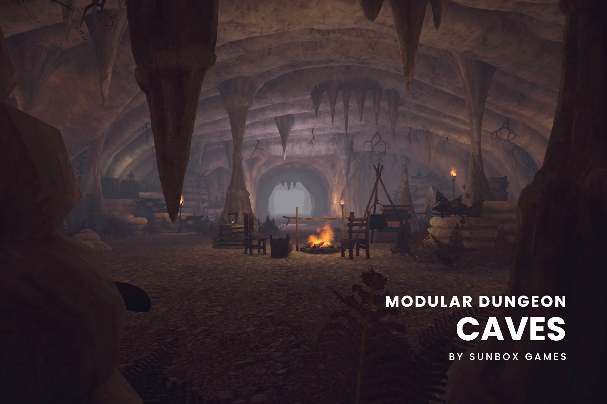Modular Dungeon: Caves 3d model
