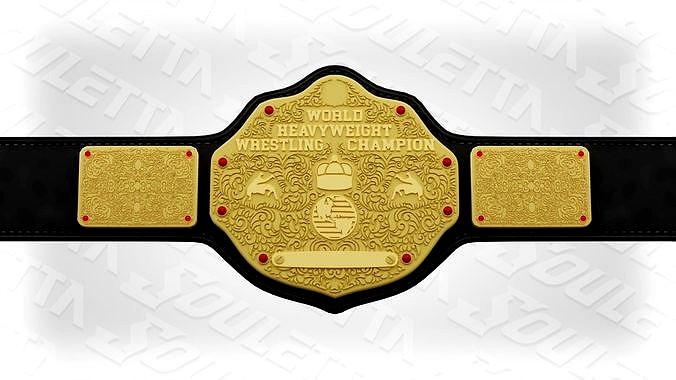 WWE Big Gold World Heavyweight Championship 3d model