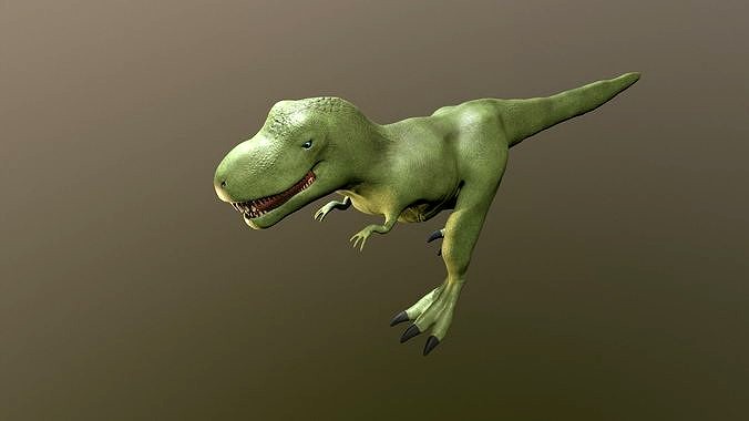 Stylized Dinosaur PBR low-poly 3d model