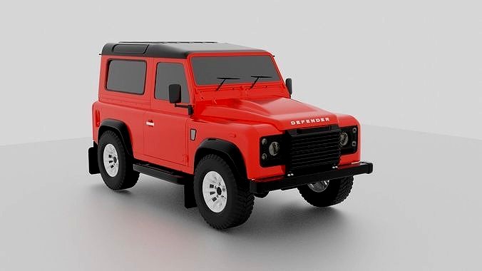 Range Rover defender 3d model with textures Suv 3d model