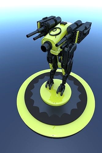 Cyborg Mecha Robot SciFi 3d model