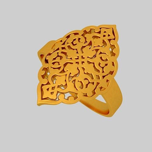 Filigree Fancy Ring KTRF01 3D STL | 3D model
