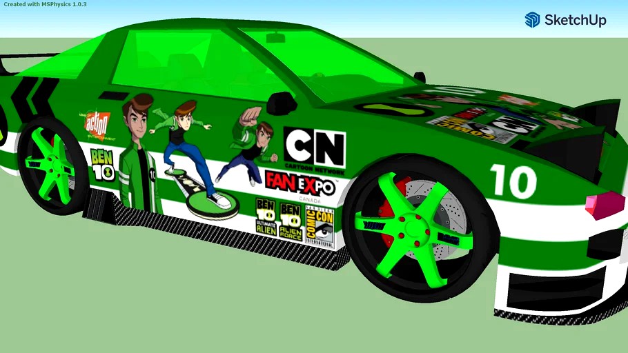 Ben 10 Ben Tennyson (AF & UA) Car 3d model