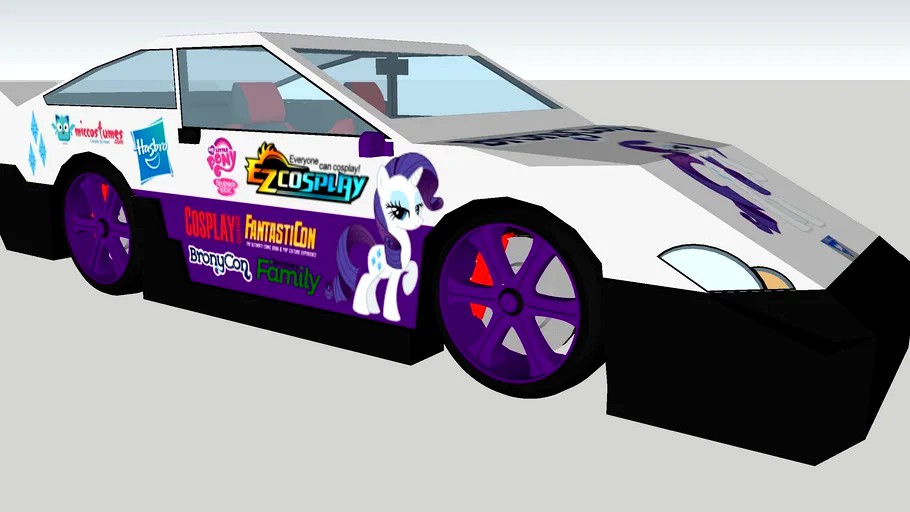 MLP FIM Rarity Car 3d model