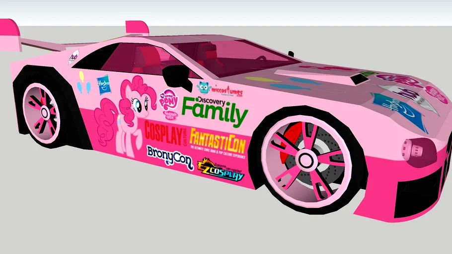 MLP FIM Pinkie Pie Car 3d model