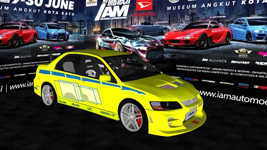 Modifikasi Mitsubishi Lancer Evo VII 2002 Livery Fast and Furious 2 3d ...