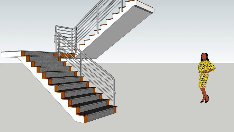 Stair Handrail Sketch Up 2021 3d Model