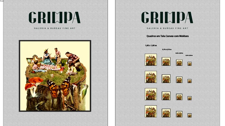 QUADRO DECORATIVO QUADRADO FAMILY TREE OCTAVIO ROCHA 3d model