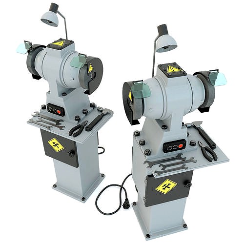 Industrial machine tool - Grinder machine rack-mounted 3d model