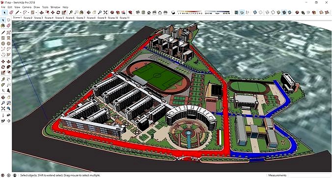 Sketchup School and University L7 3d model