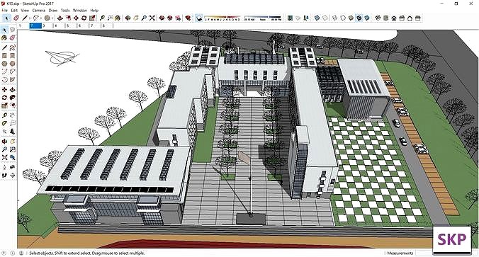Sketchup School and University K10 3d model