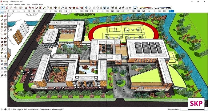Sketchup School and University 136 3d model