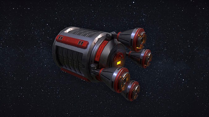 Sci FI Escape Pod 3d model