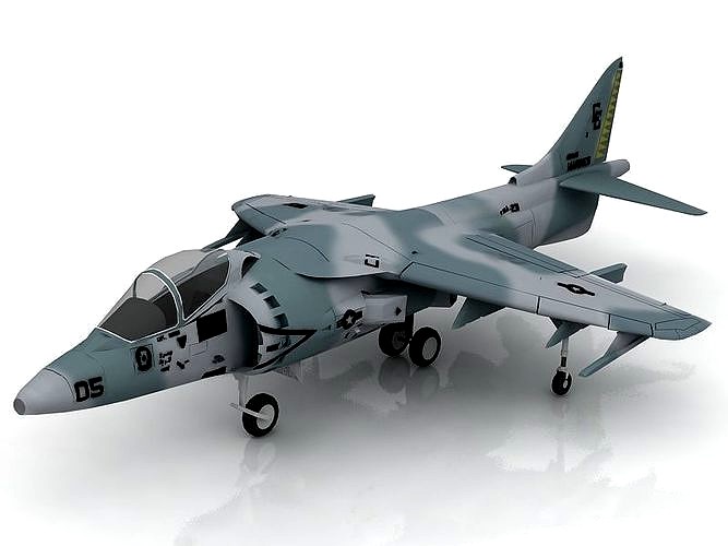 3D Harrier AV-8B model