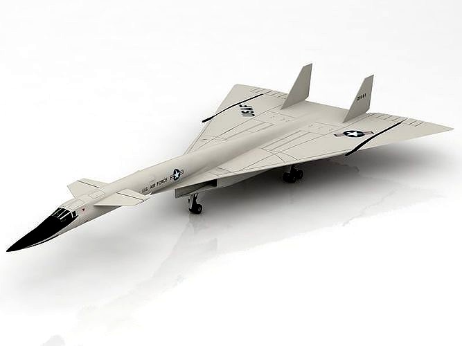 3D model XB-70 Valkyrie Supersonic US Aircraft