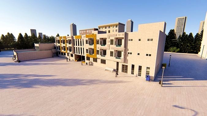 Student dormitory design 3d model-Dorm 3d model