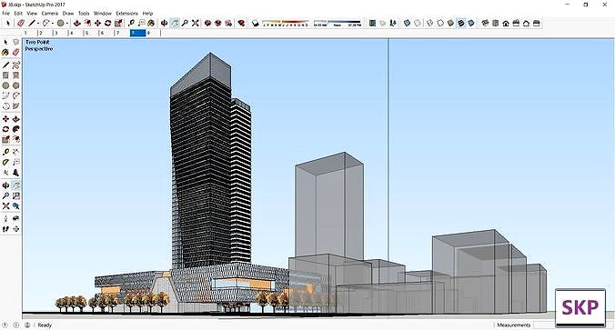 Sketchup Office building J8 3d model