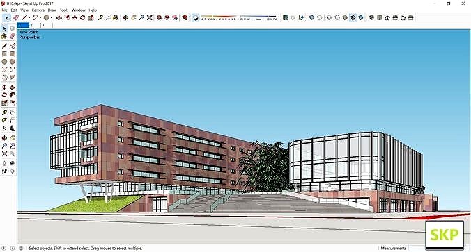 Sketchup Office building H10 3d model