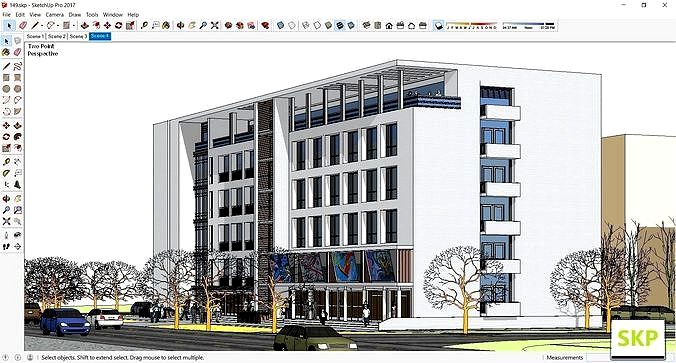 Sketchup Office building 149 3d model