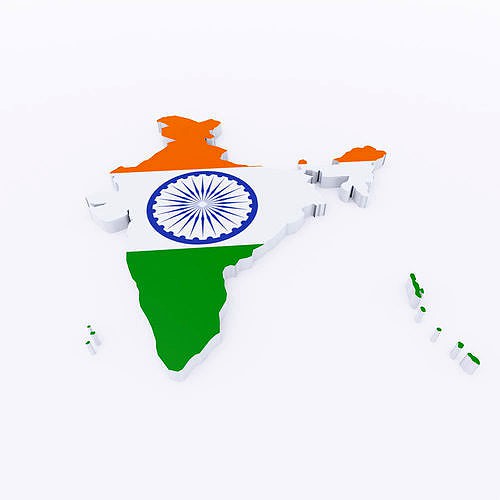 India map 3d model