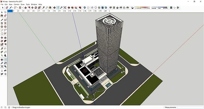 Sketchup Office building N1 3d model