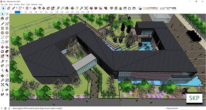 Sketchup Museum 126 3d model