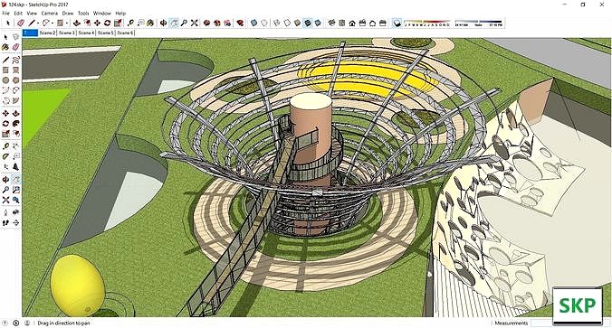 Sketchup Landscape Park 124 3d model