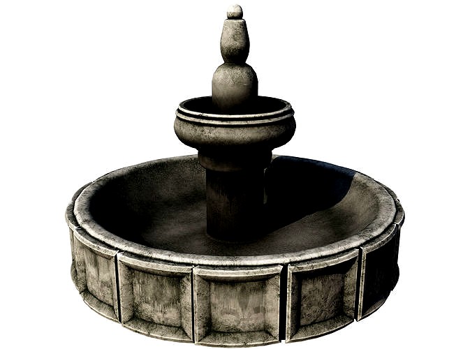 Medieval Fountain 3D Model