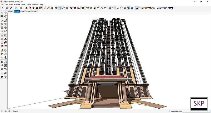 Sketchup Tower C6 3d model