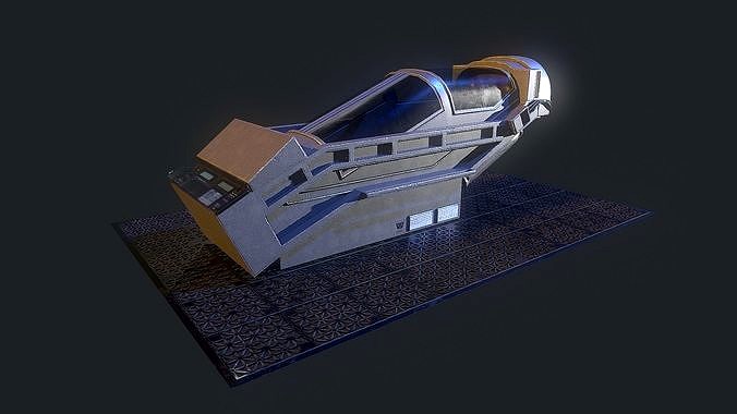 Hypersleep chamber aliens 3d model