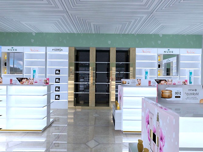 PHARMACY STAND DISPLAY 3d model