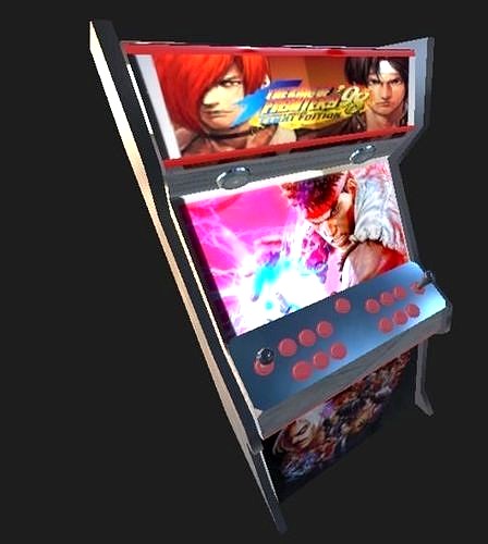 Street Fighter Arcade Machine 3d model