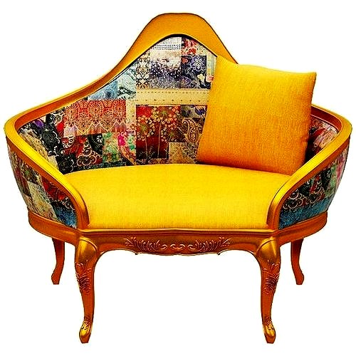 Classical sofa single seater 3d model