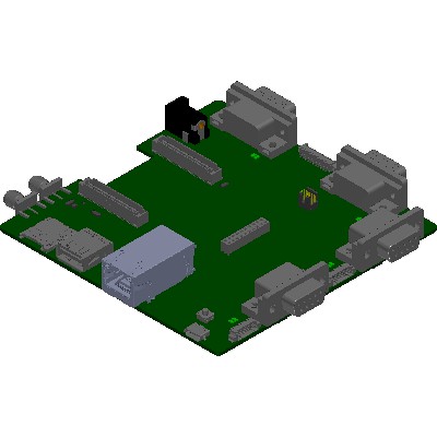 Piksi Multi Evaluation Board 3d model