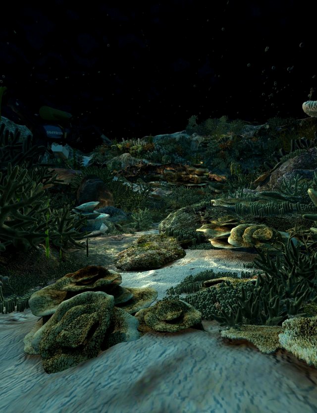 shipwreck under the sea 3d model